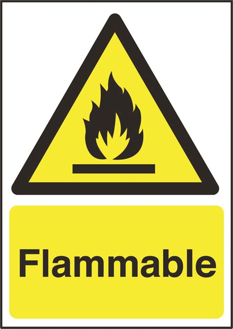 Highly Visible Flammable Sign HZS29