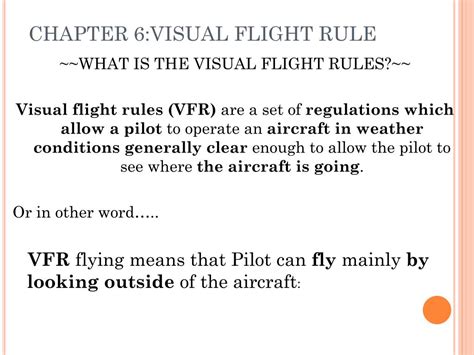 PPT Chapter Vfr PowerPoint Presentation Free Download ID