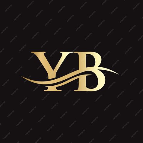 Swoosh Letter Yb Logo Design Para Negócios E Identidade Da Empresa