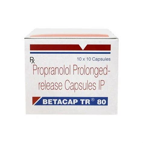 Betacap Tr Propranolol 80mg Capsule At ₹ 72stripe Inderal Tablets In