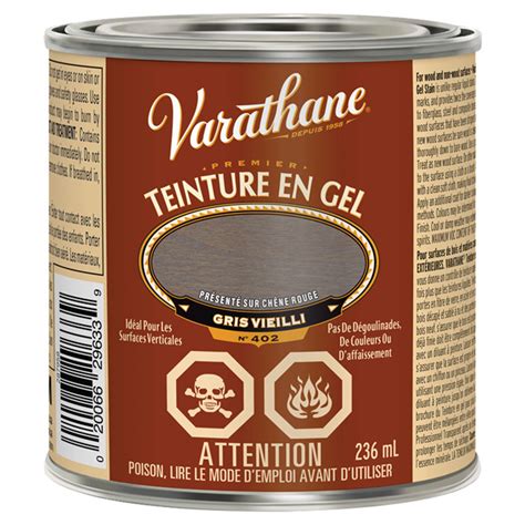 VARATHANE Teinture gel de première qualité de 236 ml gris 287958