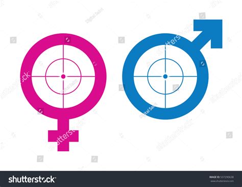Vector Illustration Gender Based Targeting Stock Vector Royalty Free
