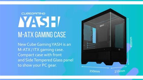 Jual Cube Gaming Yash Case Casing Komputer Pc Gaming Micro Atx M Atx Mini Itx Putih Di