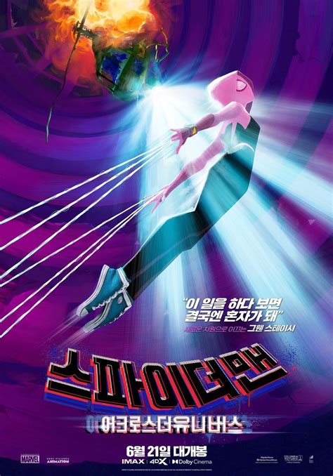 익스트림무비 스파이더맨 어크로스 더 유니버스 국내 캐릭터 포스터