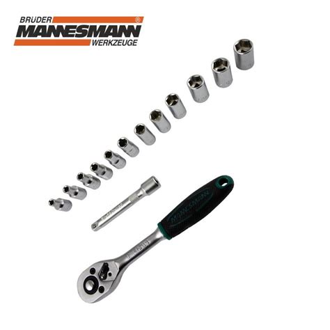 Socket Wrench Set 14“ 14 Pieces Mannesmann 29114