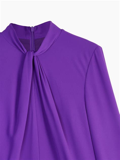 Motf Premium Twist Neck Flowy Dress Without Belt Shein Usa