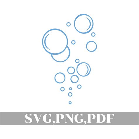 Bubbles Bundle Svg Png Pdfbubble Svgbubble Clipartblowing Etsy