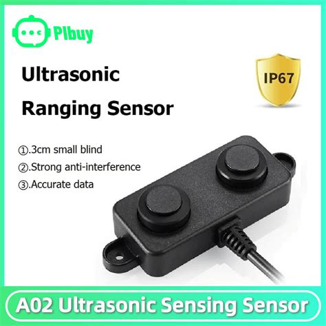 ♚a02 Ultrasonic Sensing Sensor Uart Waterproof Ranging Module 450cm Rs485 I2c Pwm Robot Agv Smal