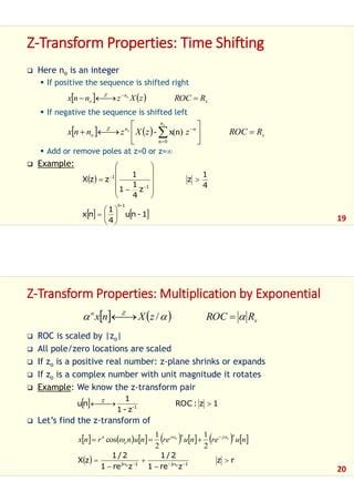 DSP FOEHU Lec The Z Transform PDF DSP FOEHU Lec The Z Transform PDF