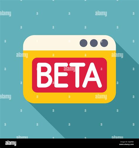 Stylized Software Window Icon Is Showing The Beta Version Of An