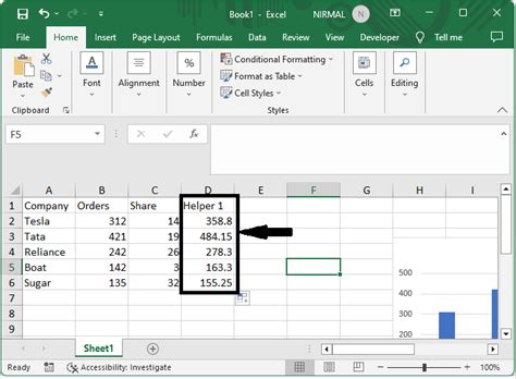 Excel 如何创建同时显示百分比和值的图表极客笔记