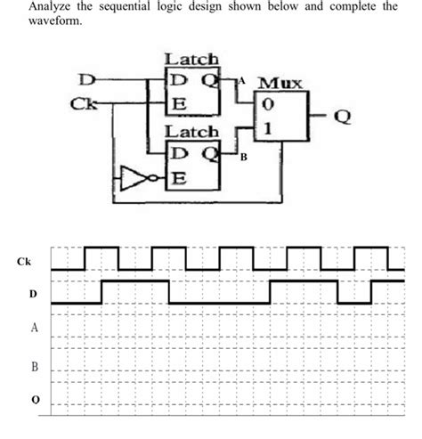 Solved Analyze The Sequential Logic Design Shown Below And