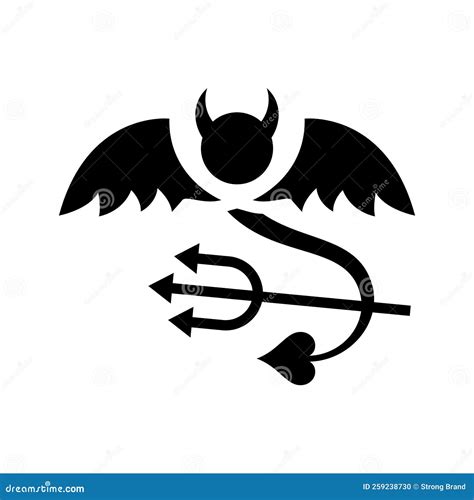 可爱的黑魔鬼矢量图图标 魔鬼矢量图 向量例证 插画 包括有 投反对票 棒球 表面 圈子 设计 259238730
