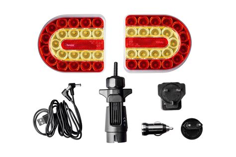 Kit Feux remorque sans fil à LED magnétique 12V