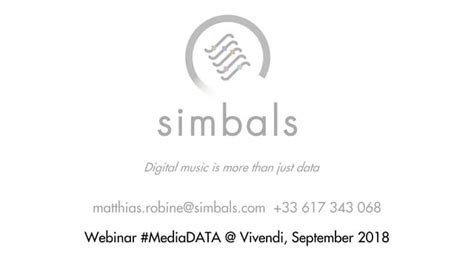 Simbals Digital Music Is More Than Just Data Usecase Webinar Radio