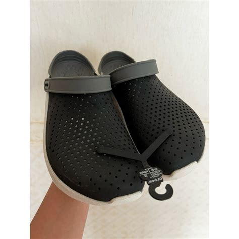 Jual Crocs Crocband Unisex Clog Grey Original Shopee Indonesia