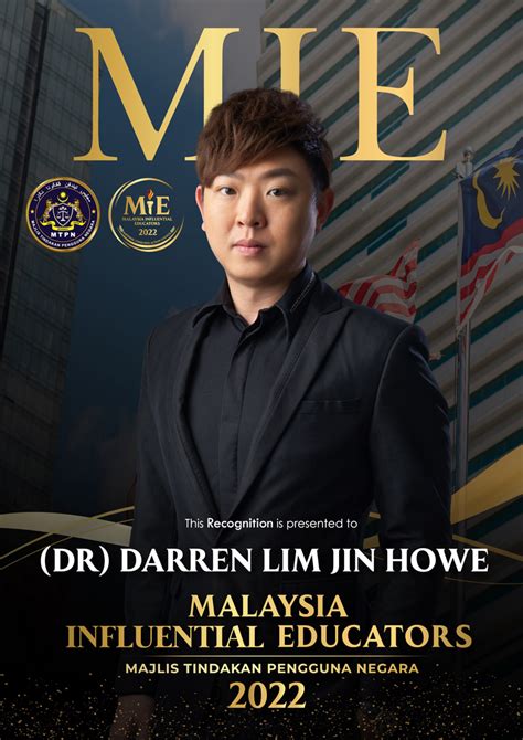 Dr Darren Lim Jin Howe Malaysia Influential Educators