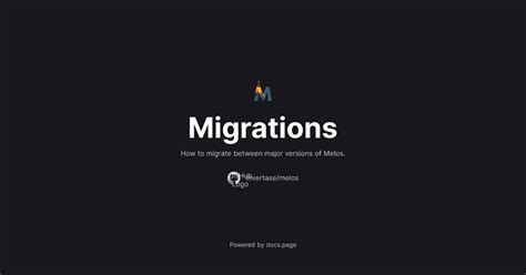 Migrations