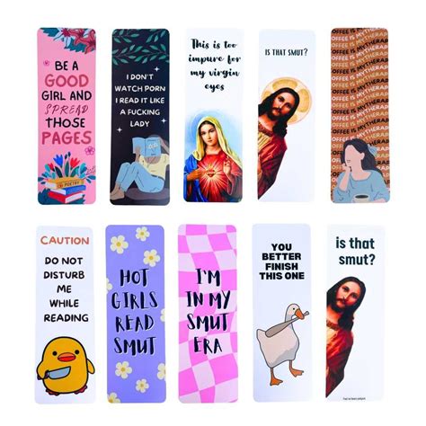 10pc Fun Bookmarks Funny Bookmark Peeking Jesus Cute Book