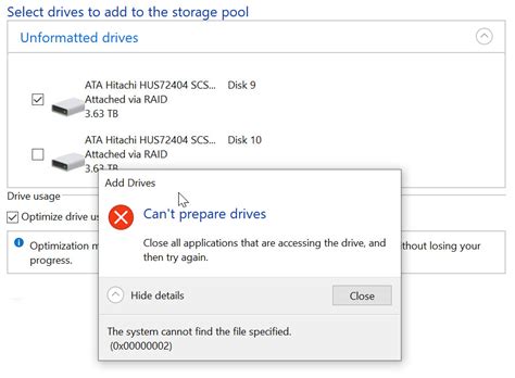 Unable To Add New Disks To Storage Pool Microsoft Community