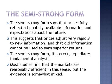 Efficient Market Hypothesis Emh