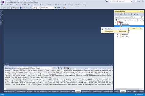 Creating And Referencing Custom Esp Idf Components Visualgdb Tutorials