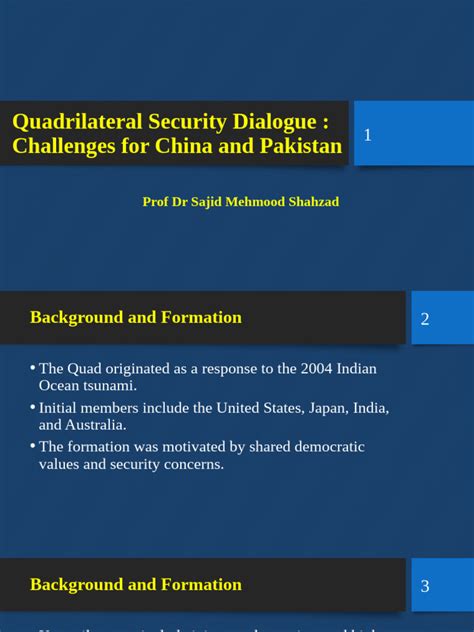 Intr611 Quadrilateral Security Dialogue Quad 160881 Pdf International Relations Global