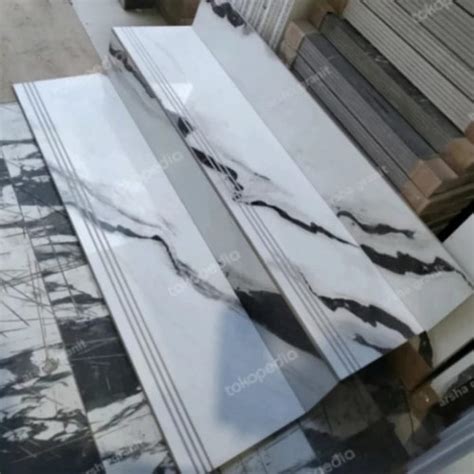 Jual Lis Plin Granit Tangga Motif Marmer Granit 30×90 15×90 Request