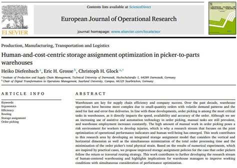 Eric Grosse On Linkedin Warehousing Optimization Ergonomics Humancentricity