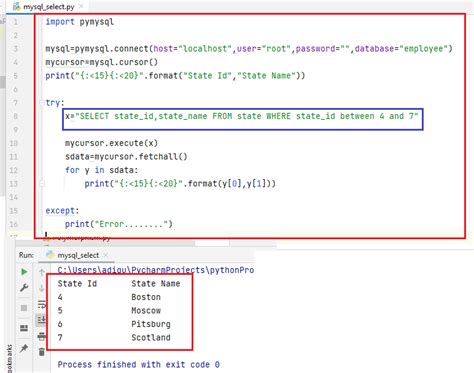 Python Mysql Between Operator Important