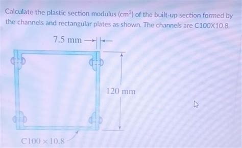 Solved Calculate The Shape Factor Of The Built Up Section Chegg