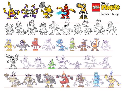 Lego Mixels Character Designs For Cartoon Network On Behance