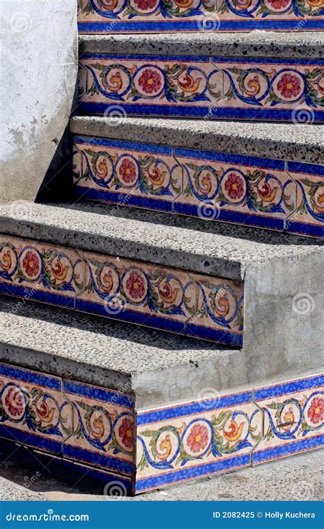 Mosaic Tiled Steps In Mazatlan Mexico Stock Image Image Of Beauty