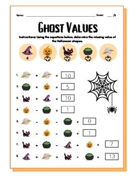 Ghost Values By Math With Sav TPT