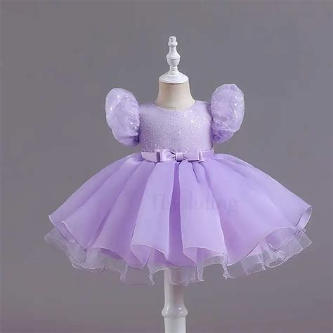 Roxa Lantejoulas Tutu Vestido De Baile Vestidos Para 18m 24 2t 3t 4t 5t