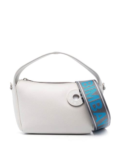Bimba Y Lola Logo Plaque Leather Tote Bag Editorialist