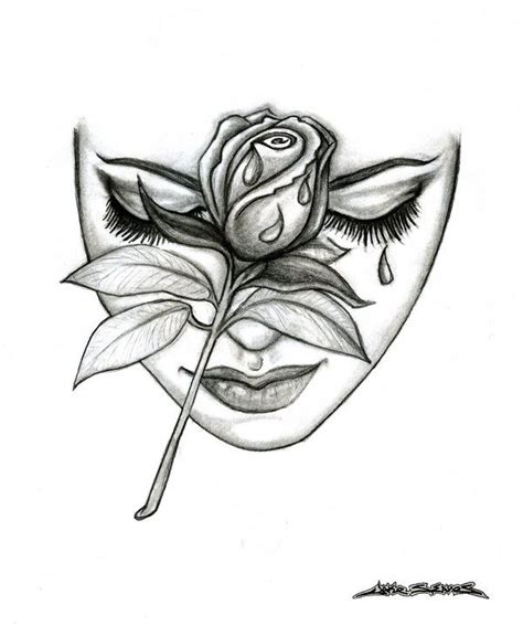 Romantic Rose Drawing