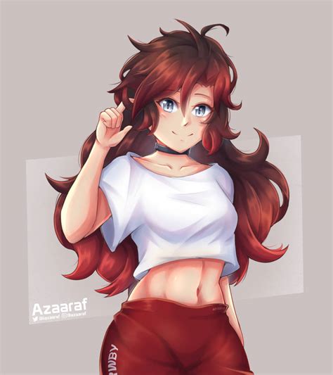 Rwby Long Haired Ruby By Azaaraf On Deviantart