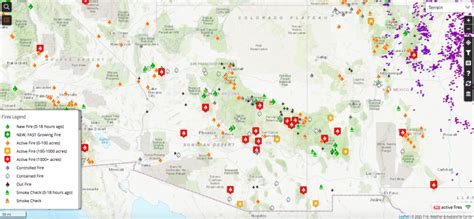 Arizona Wildfires Map