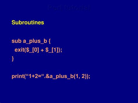 PPT Perl Tutorial Iki Fi O Perltut PowerPoint Presentation ID 1072144