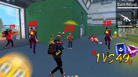 Op Overpower Br Rank Gameplay 😲 1 Vs 4 Freefirein Nexttera Map🤯 Mobile