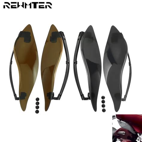 오토바이 조정 가능한 공기 디플렉터 사이드 윙 윈드 실드 에어 디플렉터 할리 투어링 2014 2021 2022 Street Electra Glide윈드 스크린 And 변류기