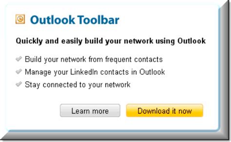How To Install And Use The Linkedin Outlook Toolbar