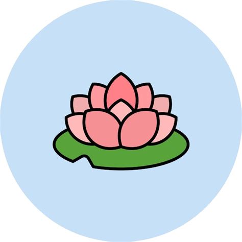 Premium Vector Lily Flat Illustration