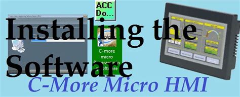 C More Micro Hmi Installing The Software Acc Automation