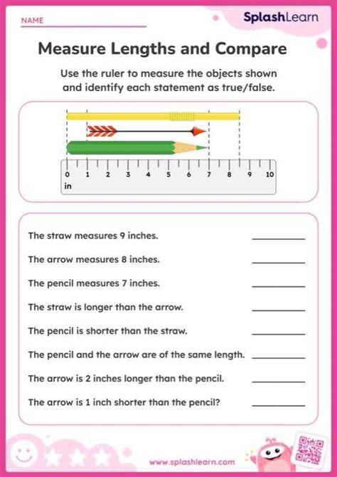 Year 2 Maths Measurement Worksheets Free Printable Splashlearn