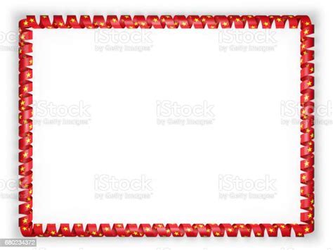 프레임과 베트남 국기와 리본 테두리 3 차원 일러스트 레이 션 공란에 대한 스톡 사진 및 기타 이미지 공란 교육 디자인 Istock