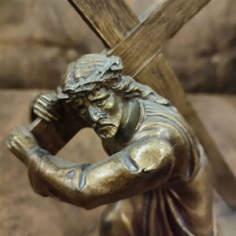 Christus Met Kruis Frans Religieus Beeld Grégoire Ca 1930