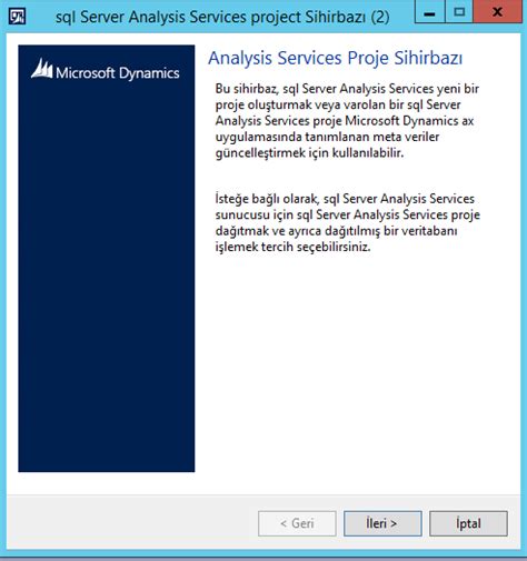 dynamics ax 2012 olap küplerinin kurulumu güven Şahin