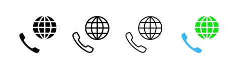 국제 전화 다양한 스타일 색상 전화를 겁니다 벡터 아이콘입니다 개성 개념에 대한 스톡 벡터 아트 및 기타 이미지 개성 개념 거리가 먼 글로벌 커뮤니케이션 Istock
